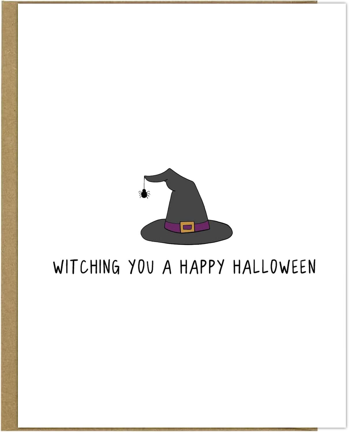 Witching You A Happy Halloween Card – rockdoodles